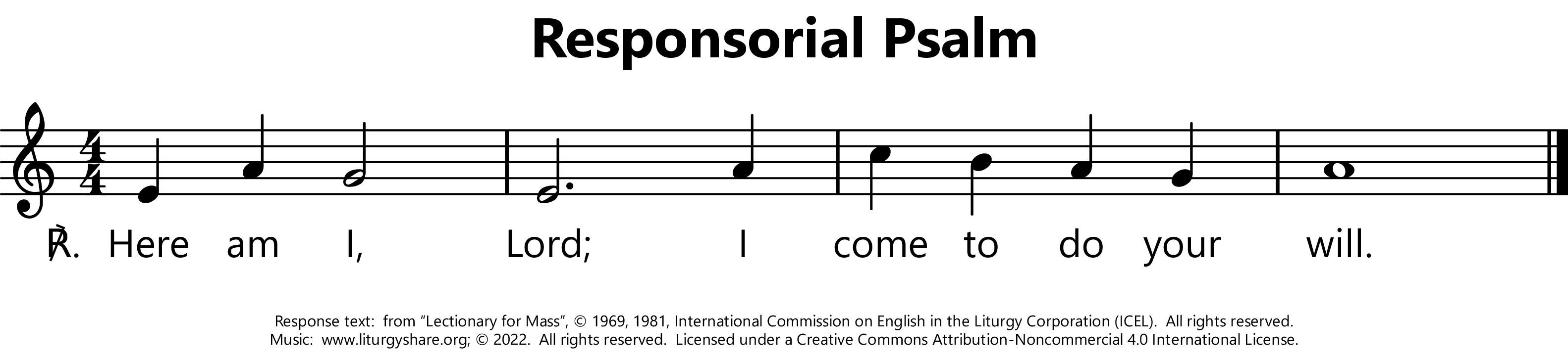2nd Sunday in Ordinary Time: Responsorial Psalm, Years A and B